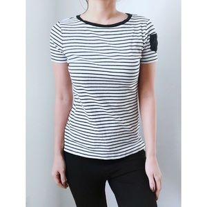 Ralph Lauren | Tops | Ralph Lauren Basic Striped Tee Top | Poshmark